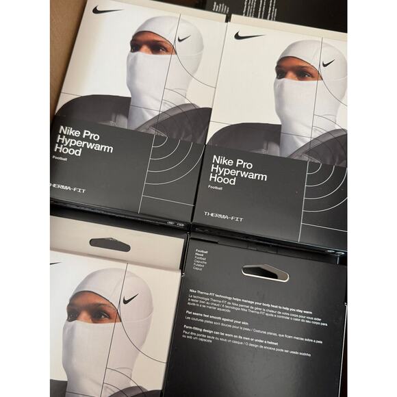 Nike | Accessories | Nike Pro Hyperwarm Hood Therma Fit Unisex White ...